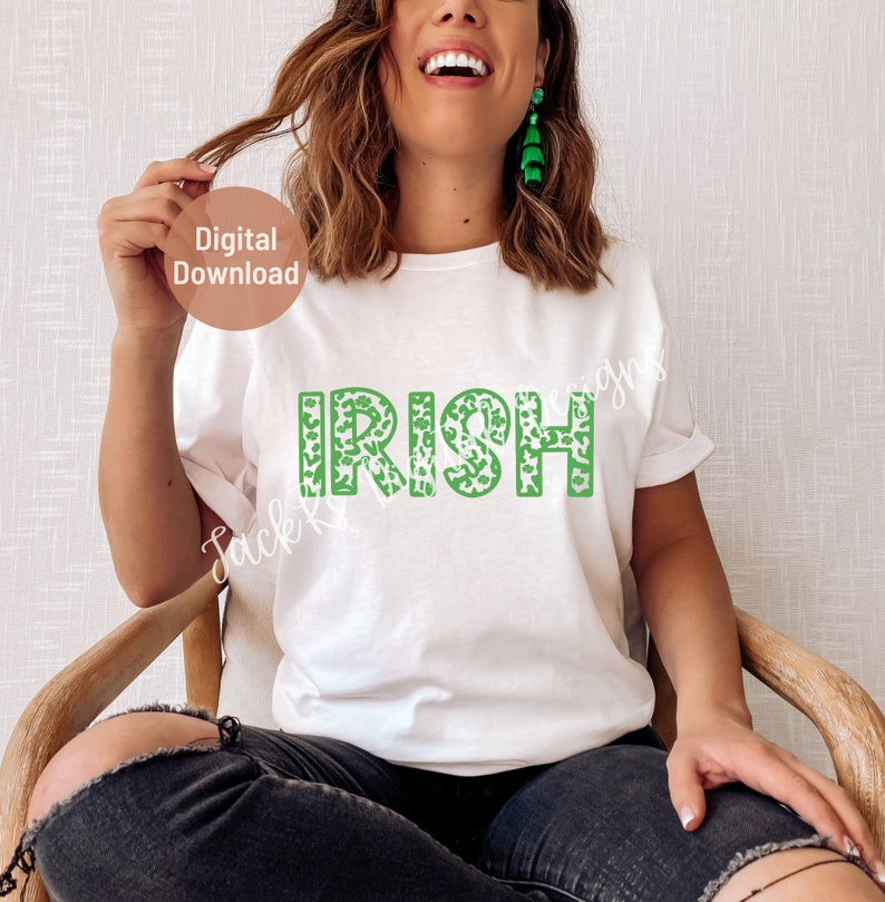 Im Irish Svg Leopard Print Svg Im Irish Png St Patricks | Etsy