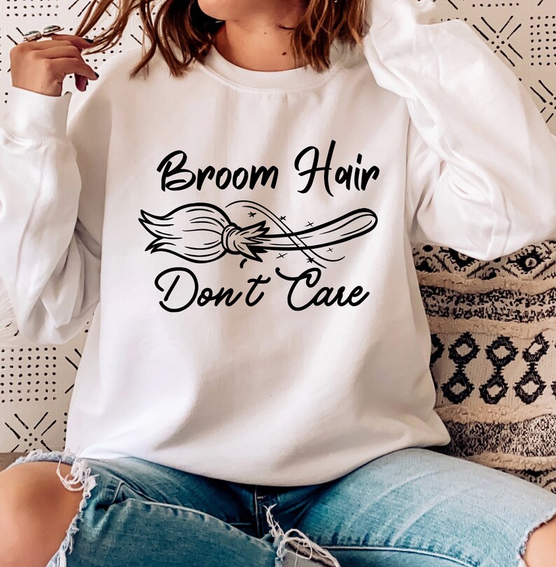 Broom Hair Don't Care Svg Halloween Shirt Svg Witch Svg - Etsy