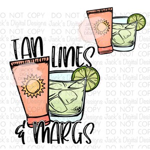Tan Lines and Margs PNG, Margarita Png, Summer Png, Sublimation ...