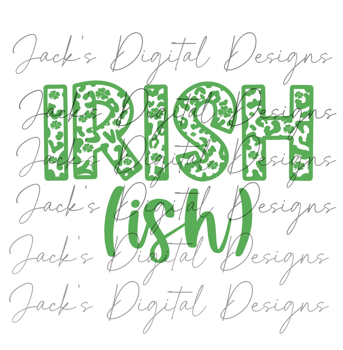 Irish Ish Svg Leopard Print Svg Im Irish Png St Patricks - Etsy