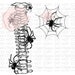 Spider Spine Png, Spooky Skeleton Png, Spooky Season Png, Skeleton ...