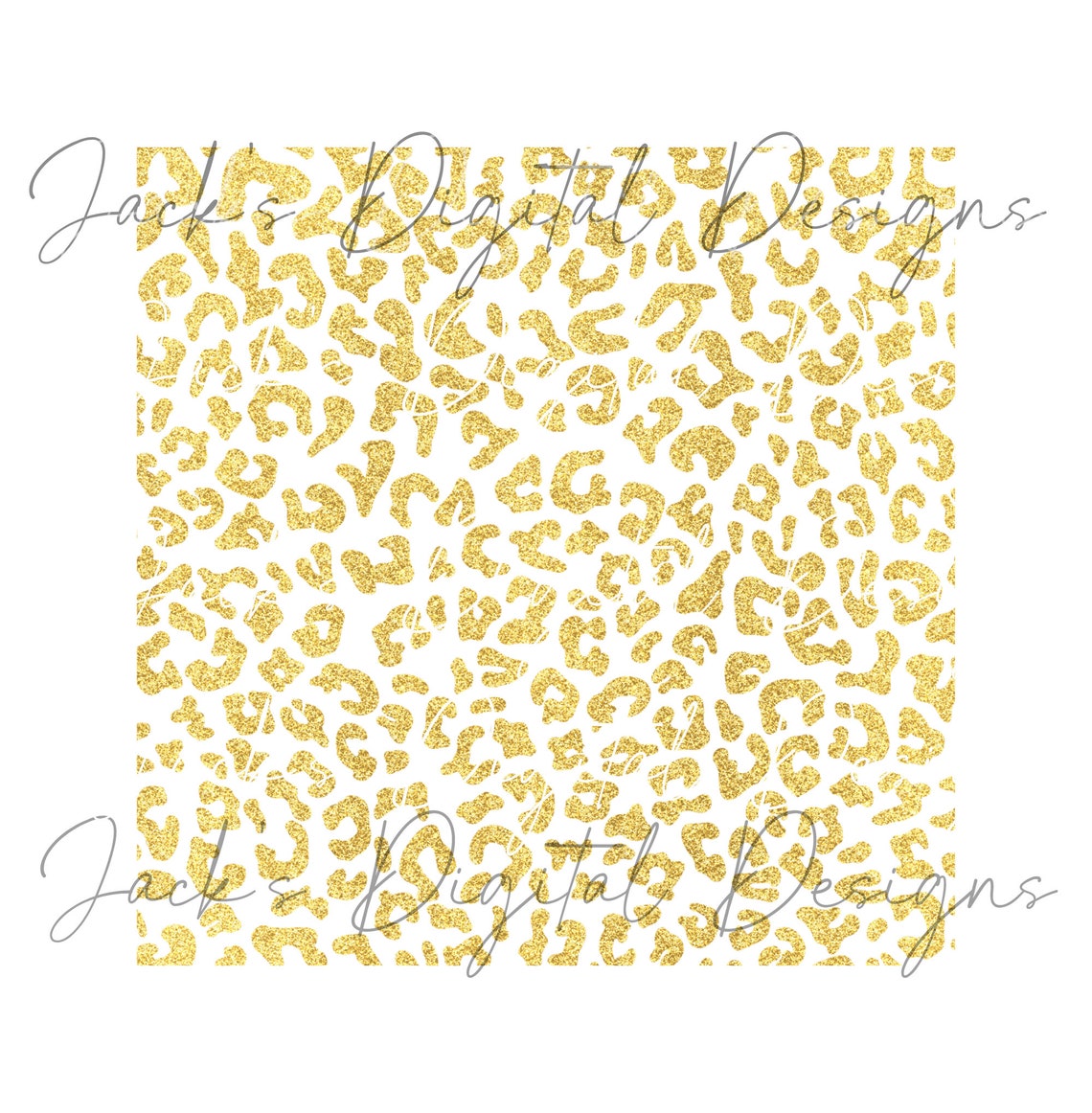 Gold Glitter Leopard Background Png Leopard Print Png | Etsy