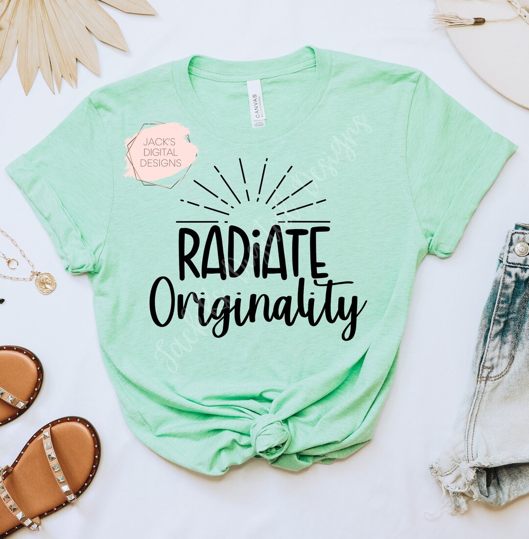 Radiate Originality Svg, Originality Png, Positivity Svg, Mental Health ...