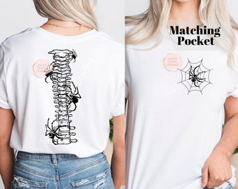 Spider Spine Png, Spooky Skeleton Png, Spooky Season Png, Skeleton ...