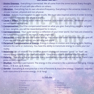 Universal Laws PDF - Etsy