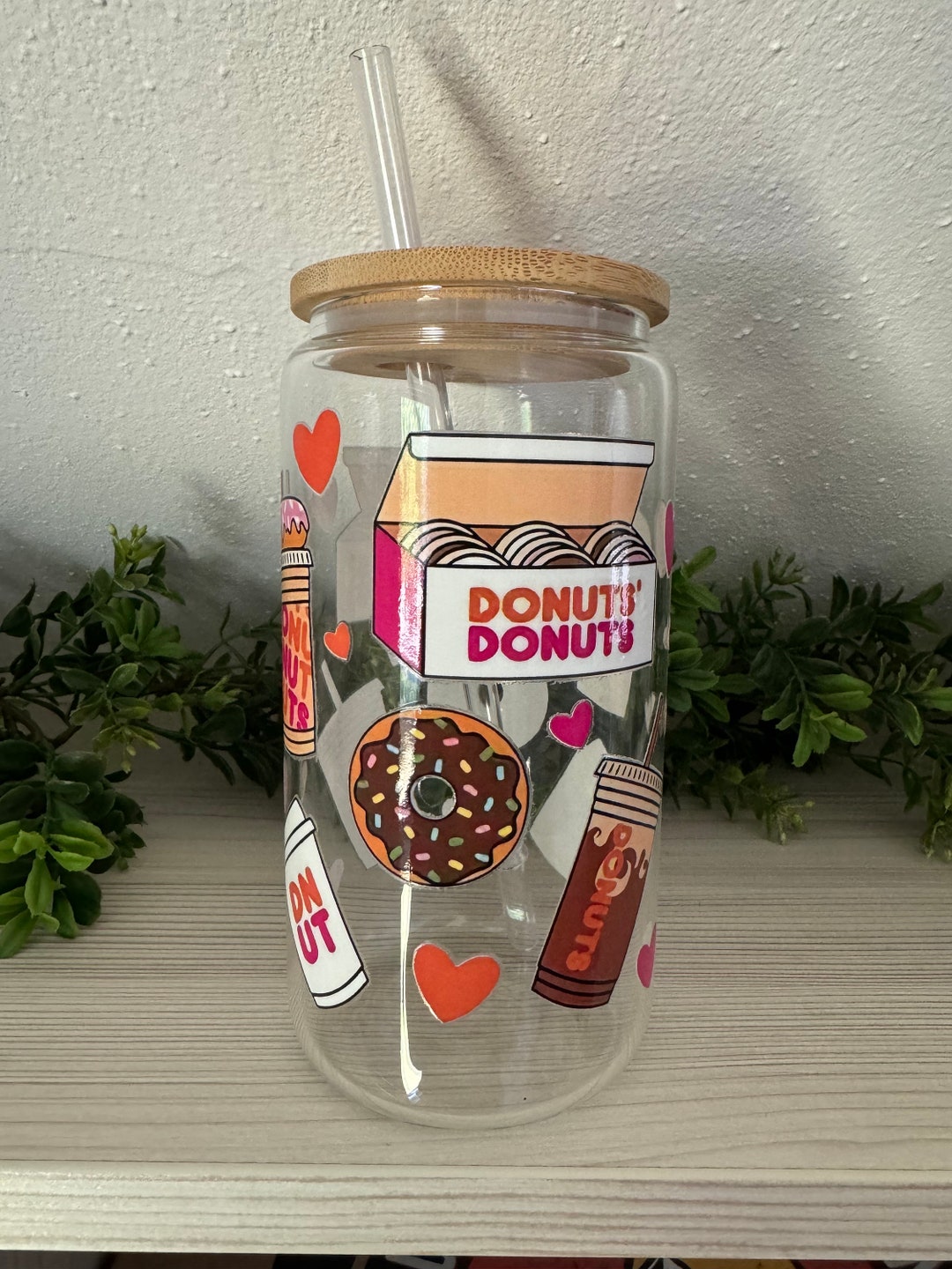 Donuts Glass Cup - Etsy