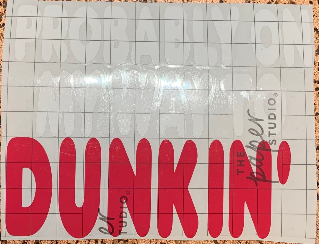 Dunkin’ Custom Car Decal - Etsy