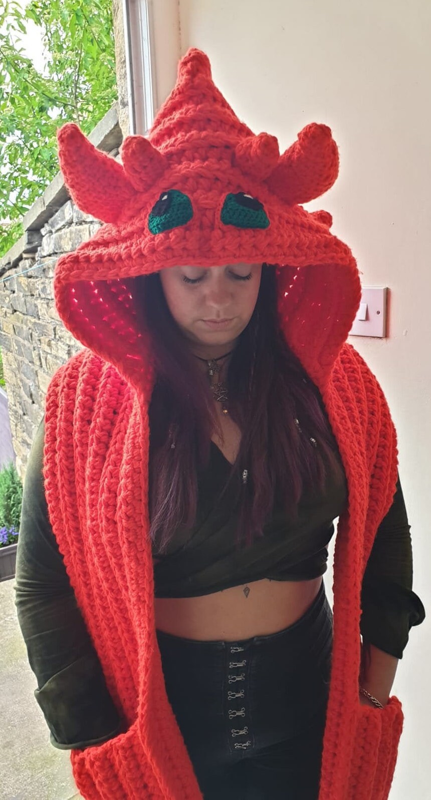 Dragon Hood and scarf | Etsy