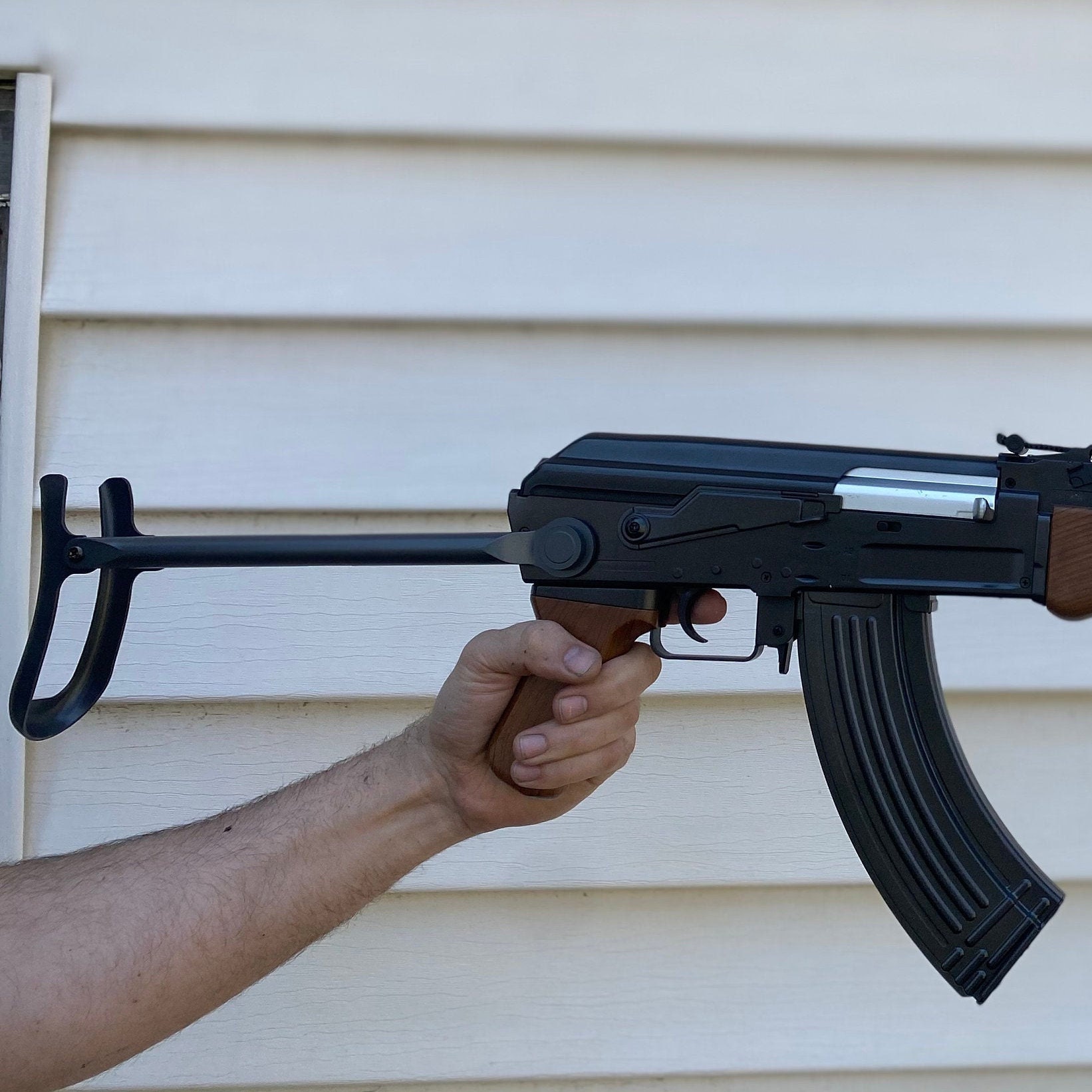 AK-74u Metal w/ Stock Fake Rifle Cosplay Prop | Etsy