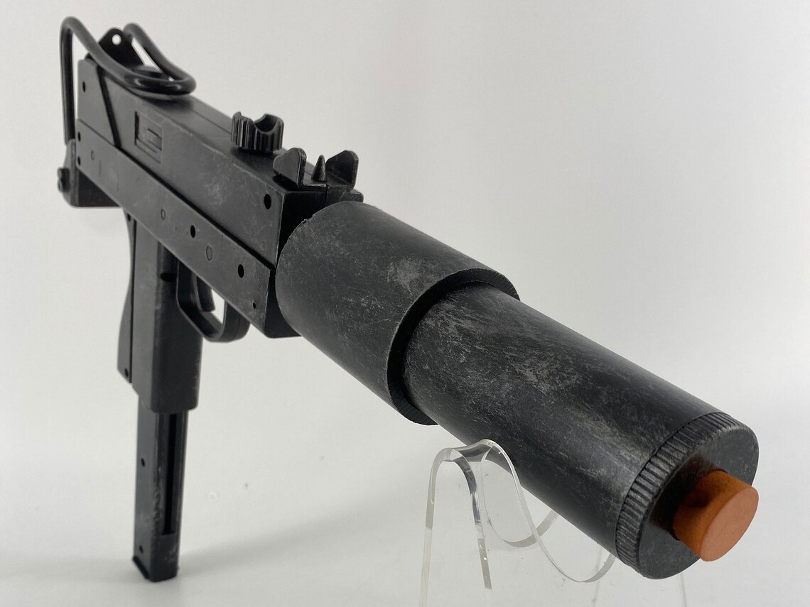 MAC 10 W/ Silencer Fake Toy Film Replica Prop - Etsy UK