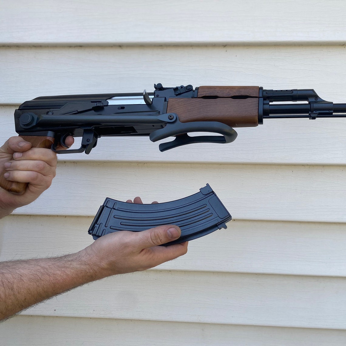 AK-74u Metal w/ Stock Fake Rifle Cosplay Prop | Etsy