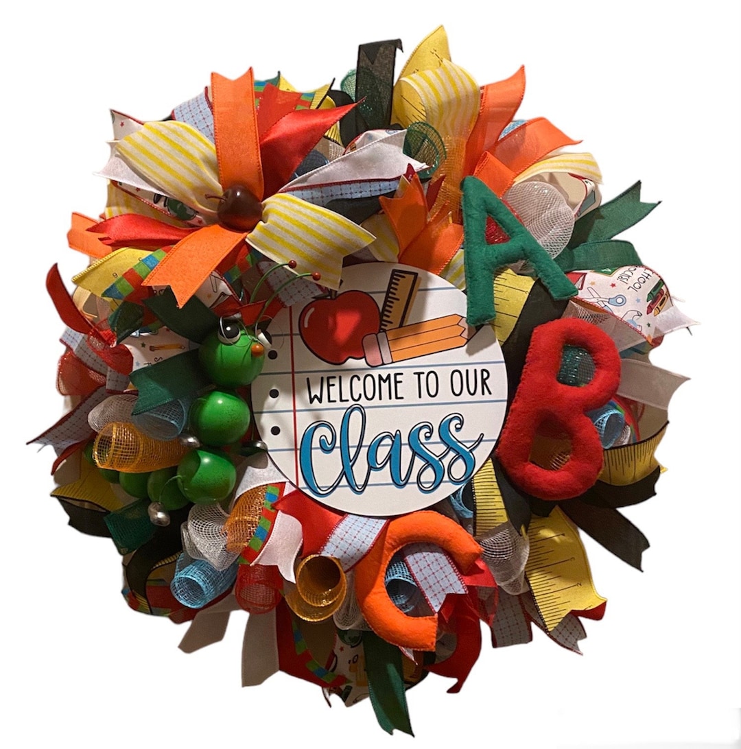 Principal Office Wreath, Classroom Wreath, School Wreath, Teacher ...