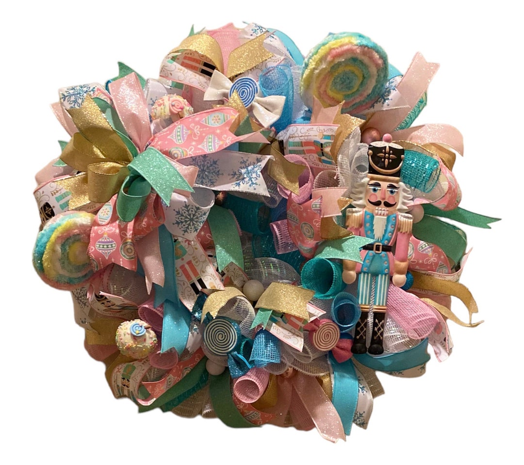 Christmas Nutcracker Wreath,holiday Wreath,winter Wreath,winter Decor,whimsical Nutcracker ...