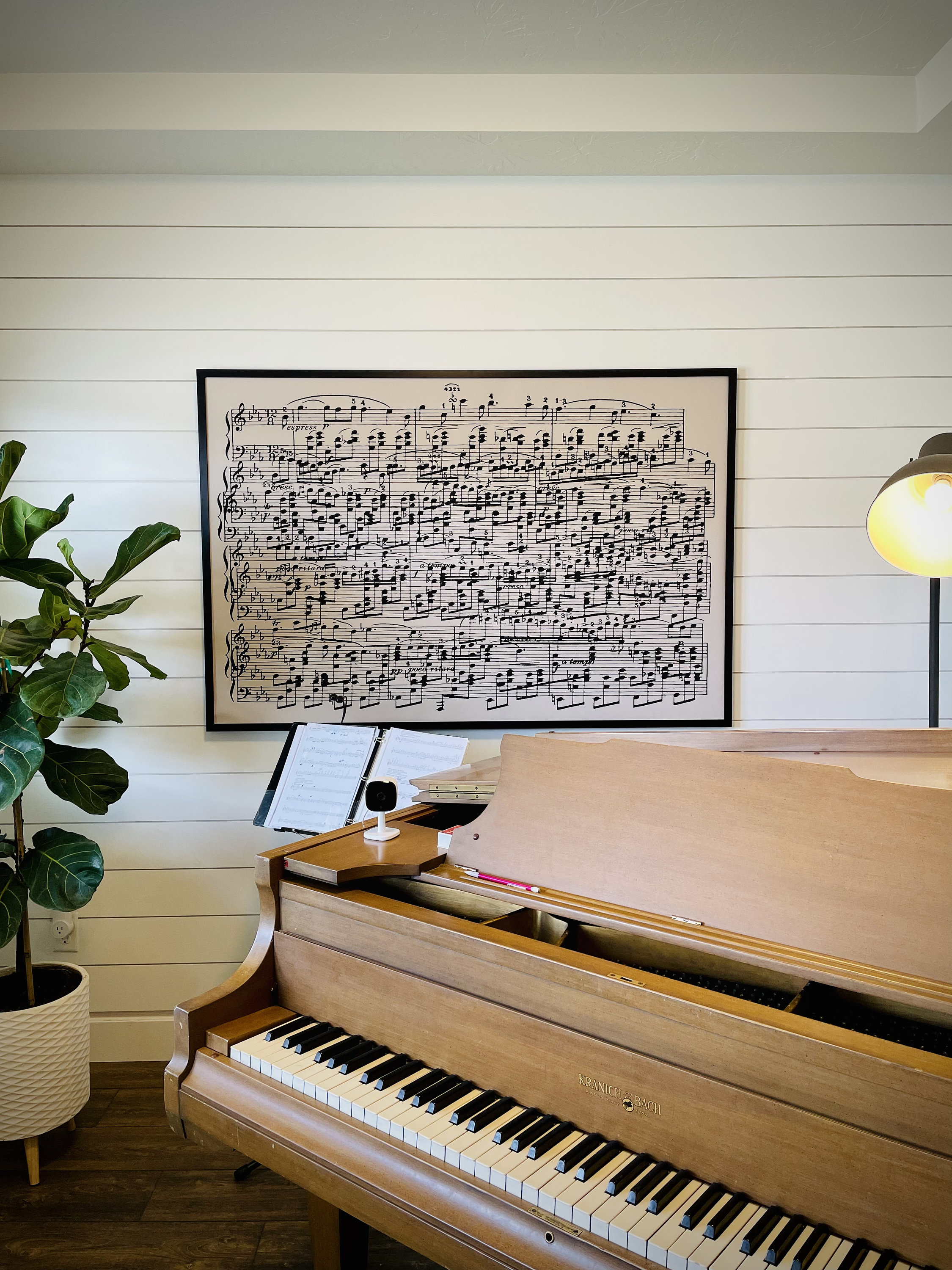 Overlapping Piano Notes Sheet Music Large Format Poster | Etsy