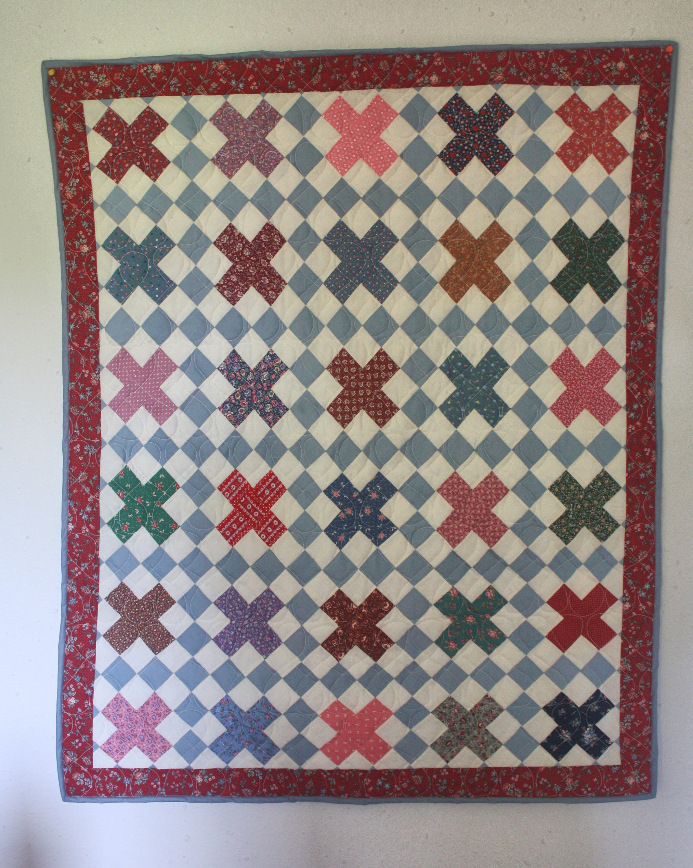 Simple Nine-patch on Point Baby or Toddler Quilt - Etsy