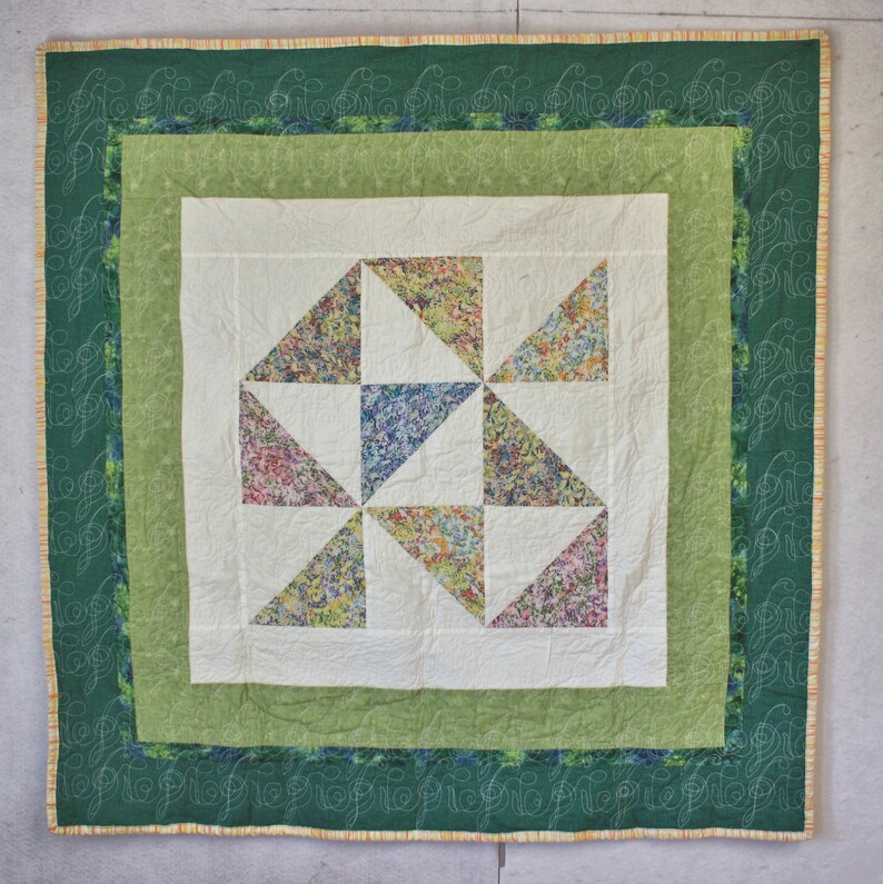 Baby or Toddler Quilt broken Pinwheels - Etsy