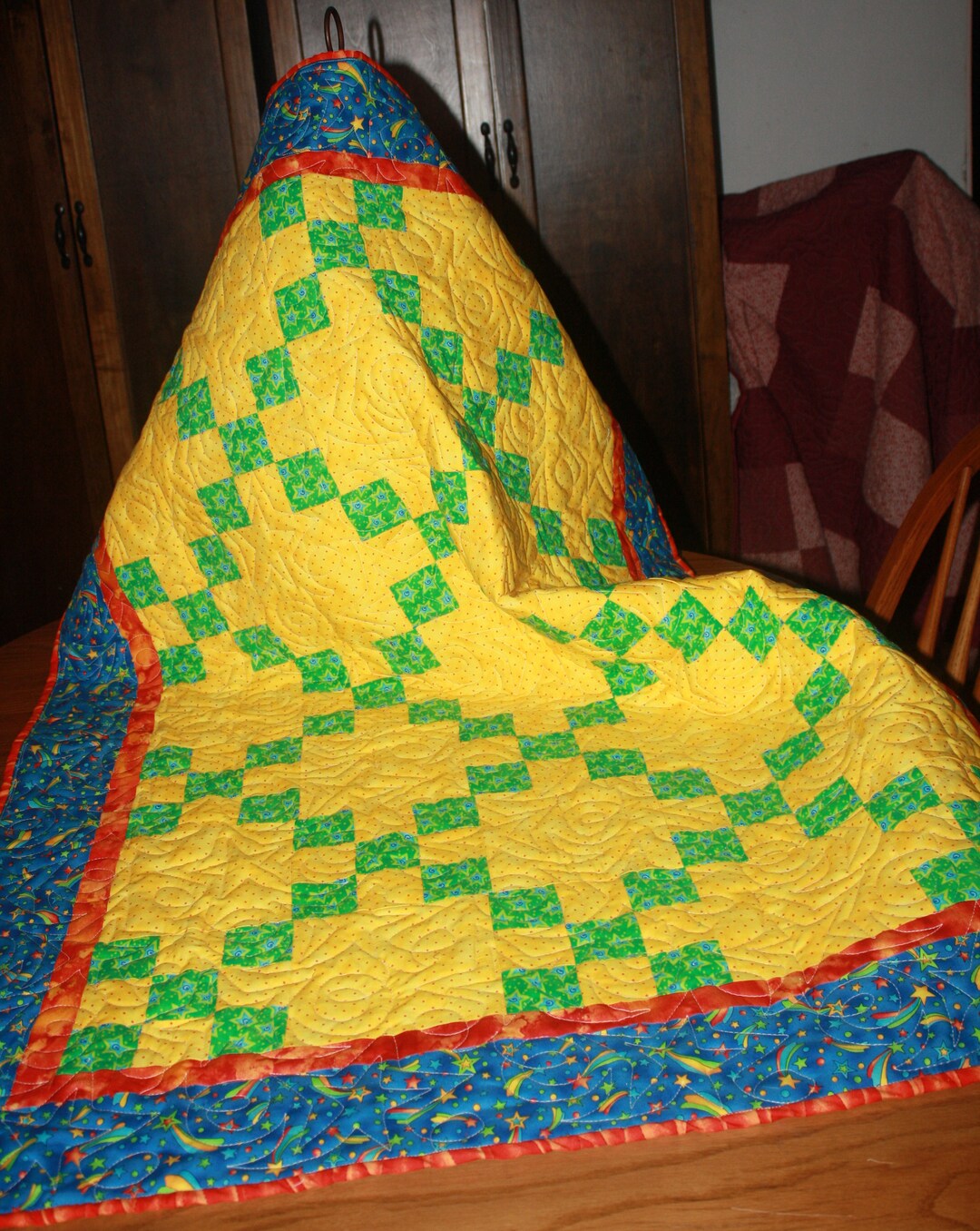 Irish Chain "shooting Stars" Baby, Toddler, or Child Quilt - Etsy