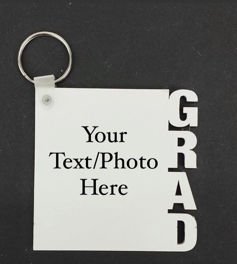 GRAD Keychain - Etsy