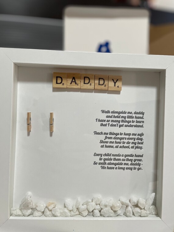 Custom Daddy Walk Alongside Me Photo Frame ships With Free | Etsy