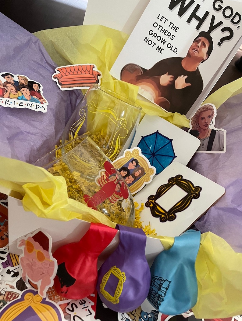 Friends Themed Birthday Gift Box - Etsy