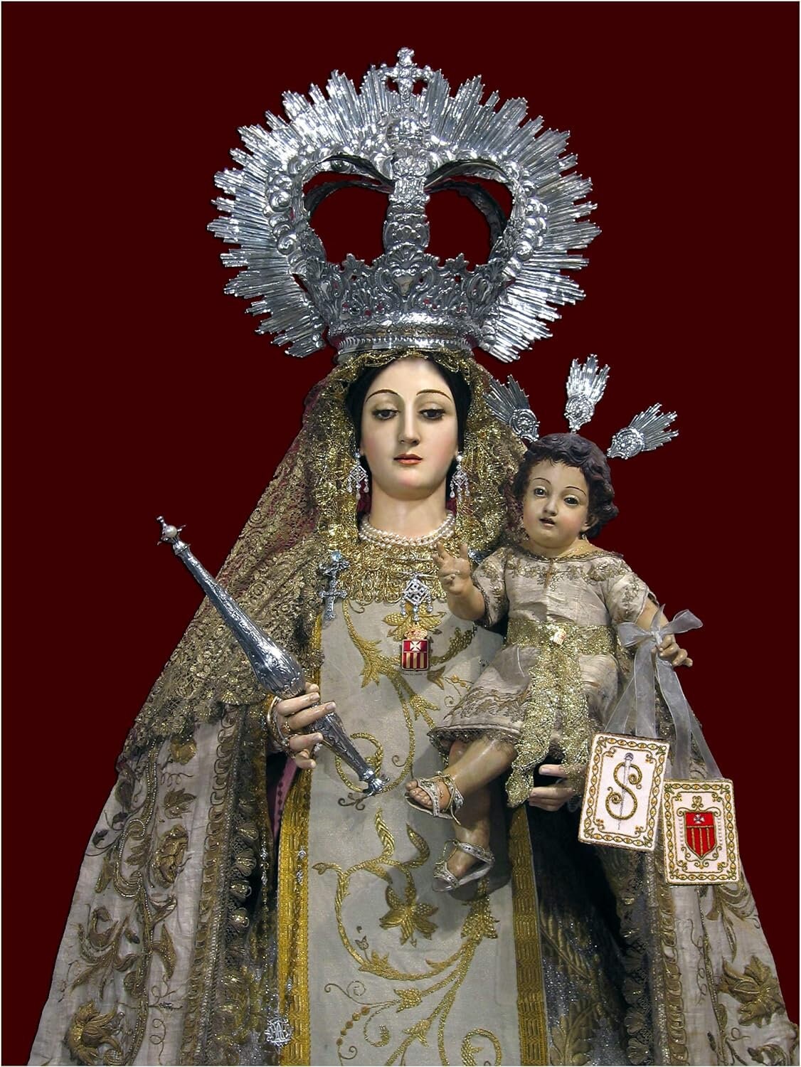 Virgen De Las Mercedes Virgin of Mercy Religion Accent Tile Mural ...