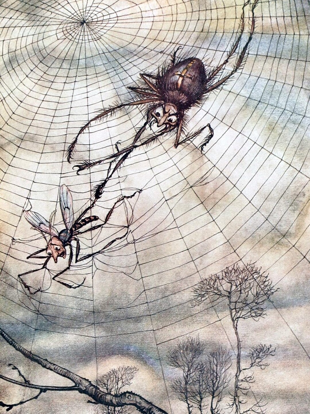 Aesop's Fables by Arthur Rackham Accent Tile Mural Kitchen Bathroom ...