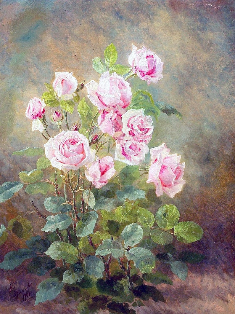 Roses by Anthonore Christensen Flower Accent Tile Mural Kitchen ...