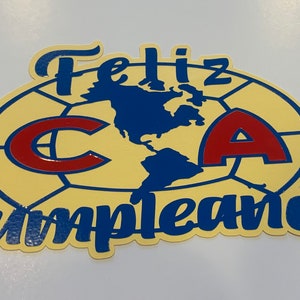 Club America Feliz Cumpleaños Cake Topper - Etsy