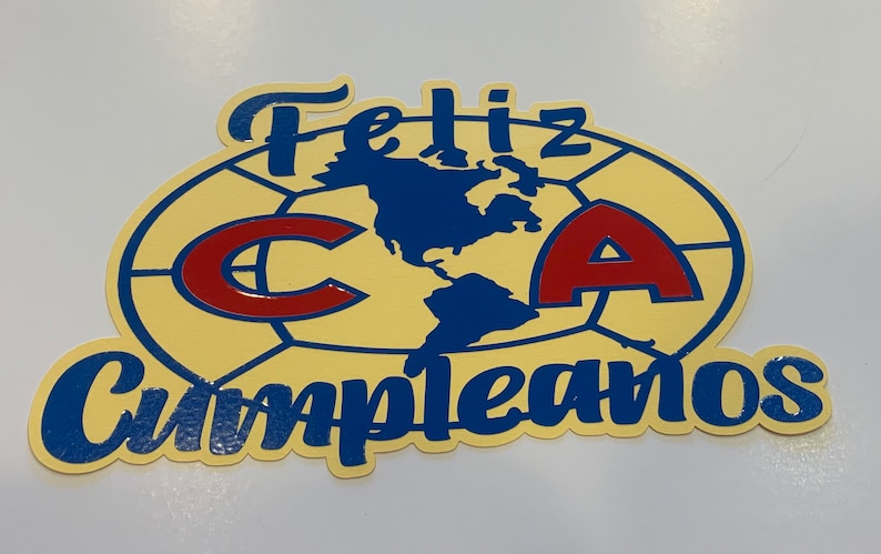 Club America Feliz Cumpleaños Cake Topper - Etsy