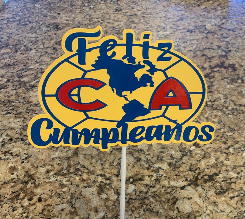 Club América Feliz Cumpleaños Cake topper - Etsy México