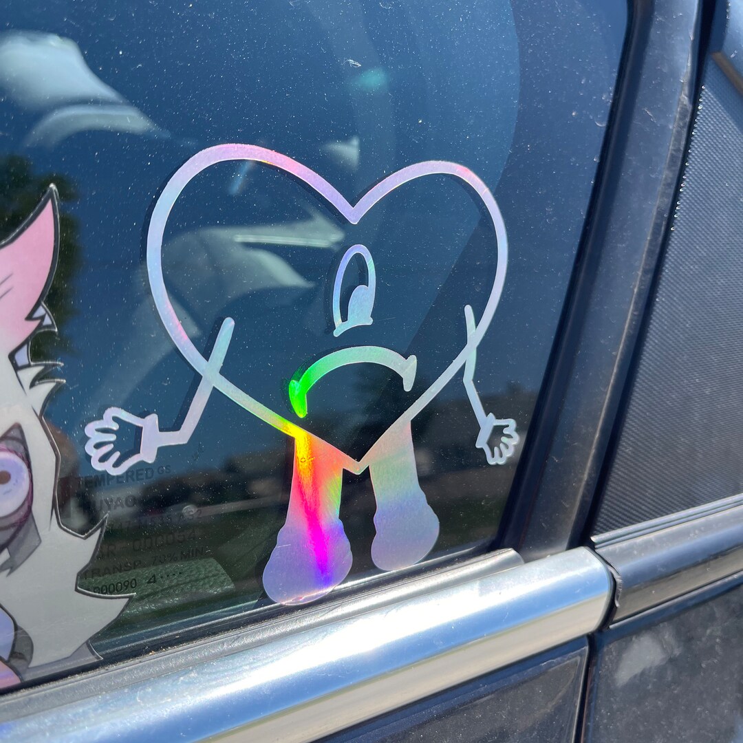 Bad Bunny Decal Un Verano Sin Ti Bad Bunny UVST Bad Bunny Sad Heart El ...