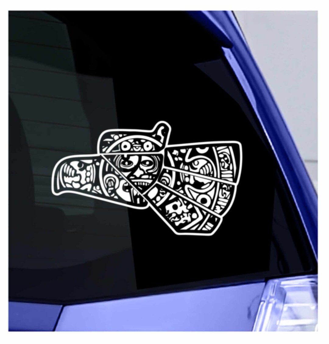Aztec Mexican Eagle Car Decal,6.5"x4" or 10"x6.15" Hecho En Mexico ...