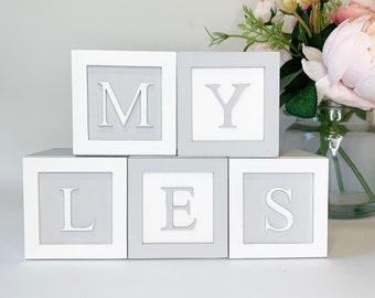 Wooden Letter Blocks | Etsy