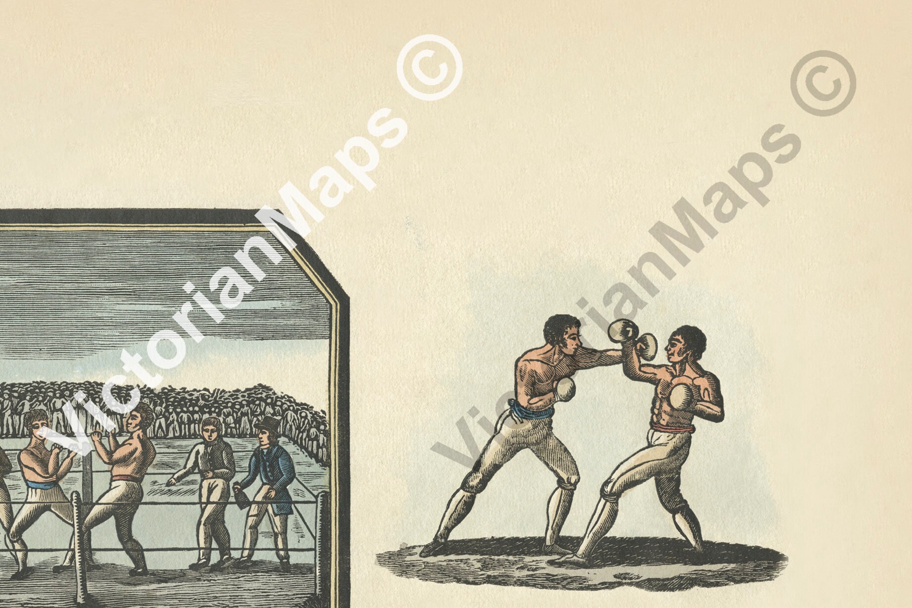 First BOXING RULES Broughton's Amphitheatre London Georgian Boxers ...