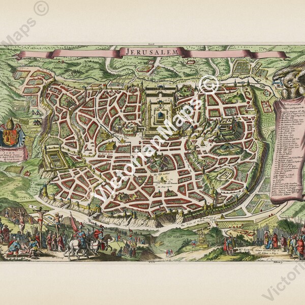 Map of Ancient Israel Wall Art - Etsy