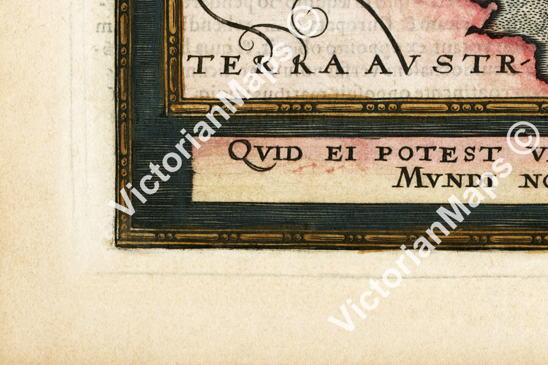 Early Elizabethan World Map Jesus Christ Terra Incognita Quivira Old ...