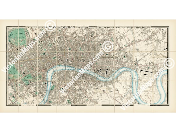 Historical Map Of London Ancient London Map Editorial Photo.
