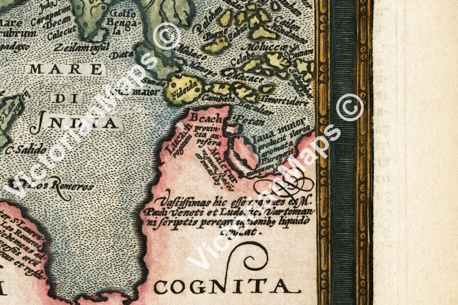 Early Elizabethan World Map Jesus Christ Terra Incognita Quivira Old ...