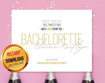 Thank You Bachelorette Party - Etsy