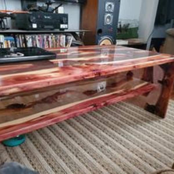 Cedar Epoxy Table - Etsy