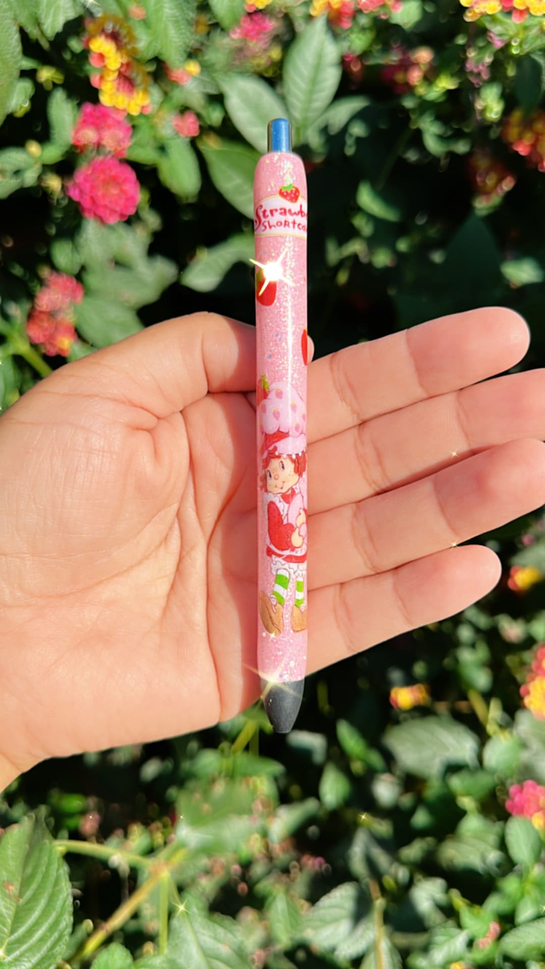 Strawberry Girl Glitter Pen - Etsy
