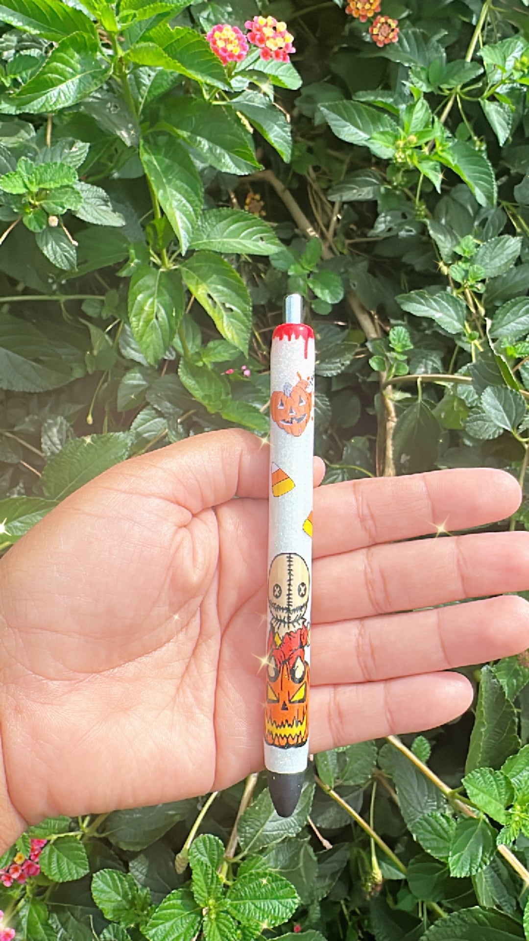 Sam Glitter Pen | Trick R Treat Pen | Halloween Pen - Etsy