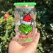 Grinch Glass Cup Glass Can Libbey Glass Bling Lid - Etsy
