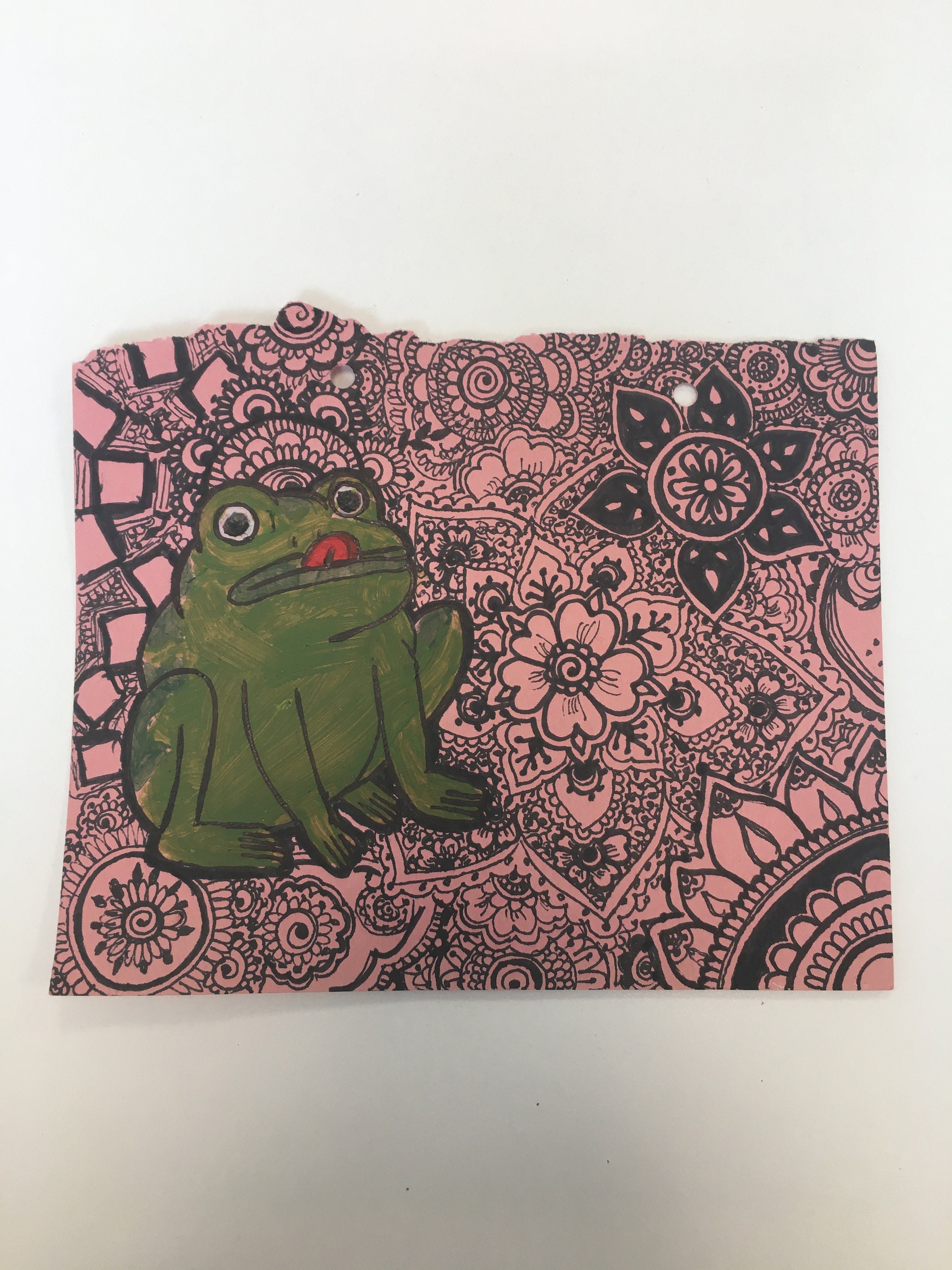 Frog doodle art prints | Etsy