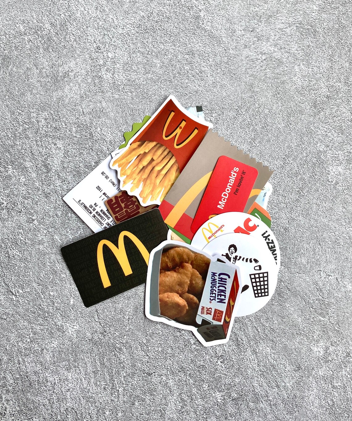 McDonalds Logo Sticker Pack X 15 pcs Big Mac Fries Chicken | Etsy
