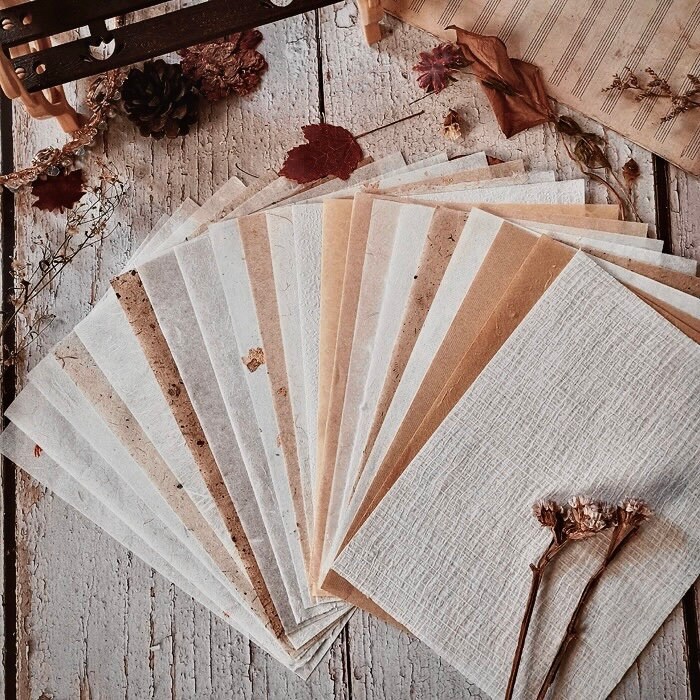 Vintage Japanese Handmade Paper 40pcs Japanese Stationary - Etsy
