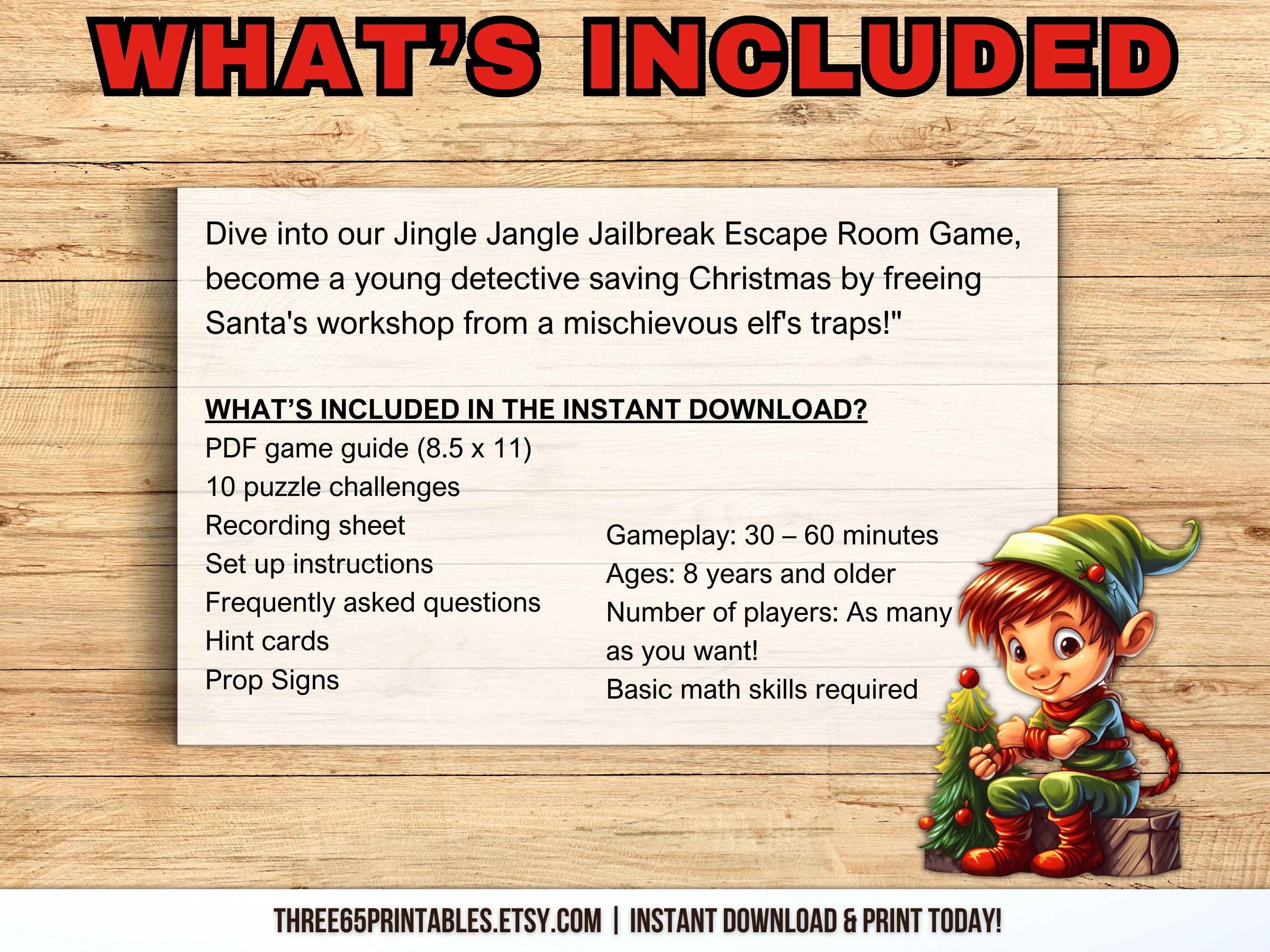 Christmas Escape Room, Christmas Games, Kids Puzzle, Christmas Party ...