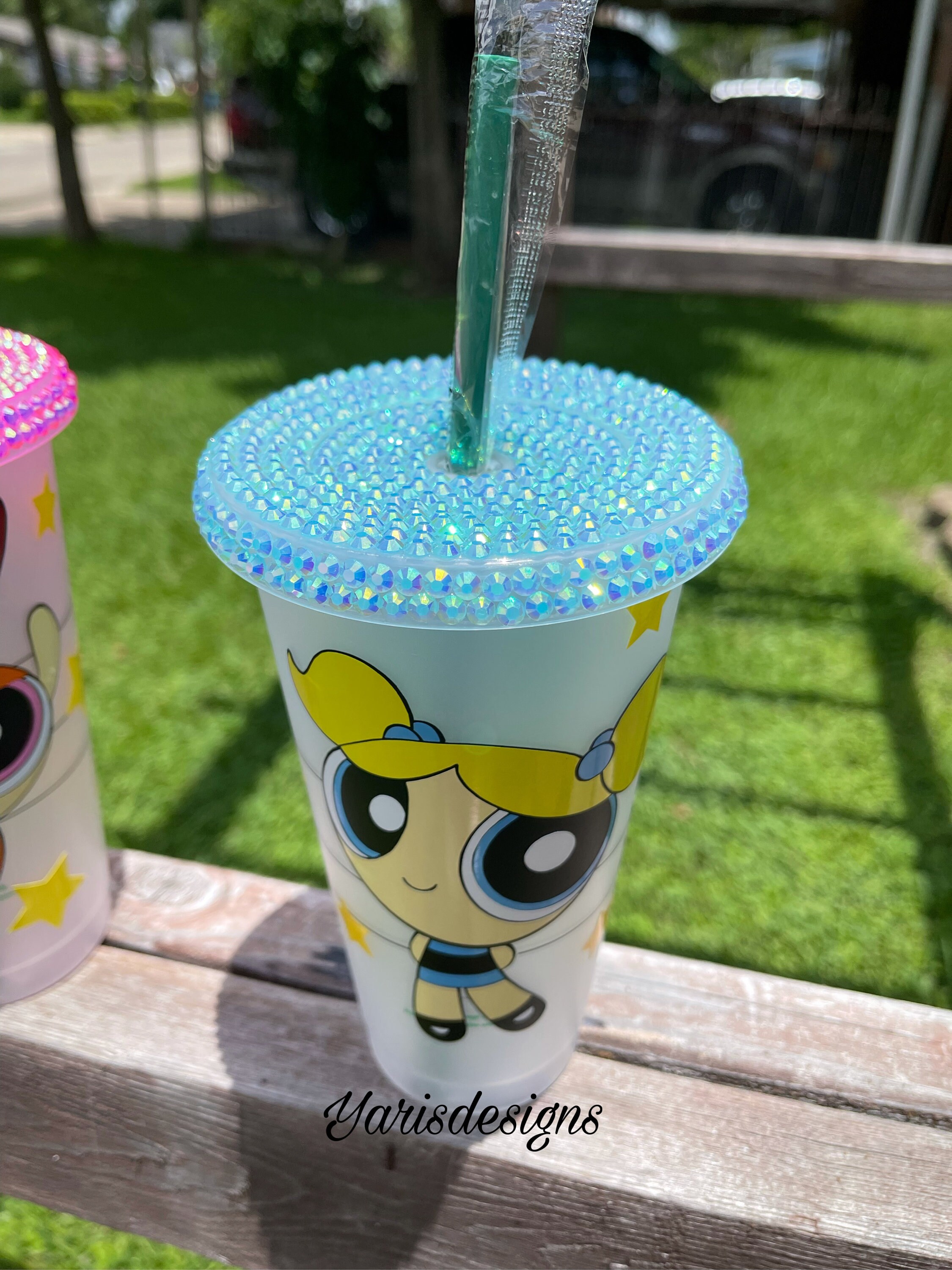 Powerpuff Girls Cup Powerpuff Girls Blinged Cup Powerpuff | Etsy