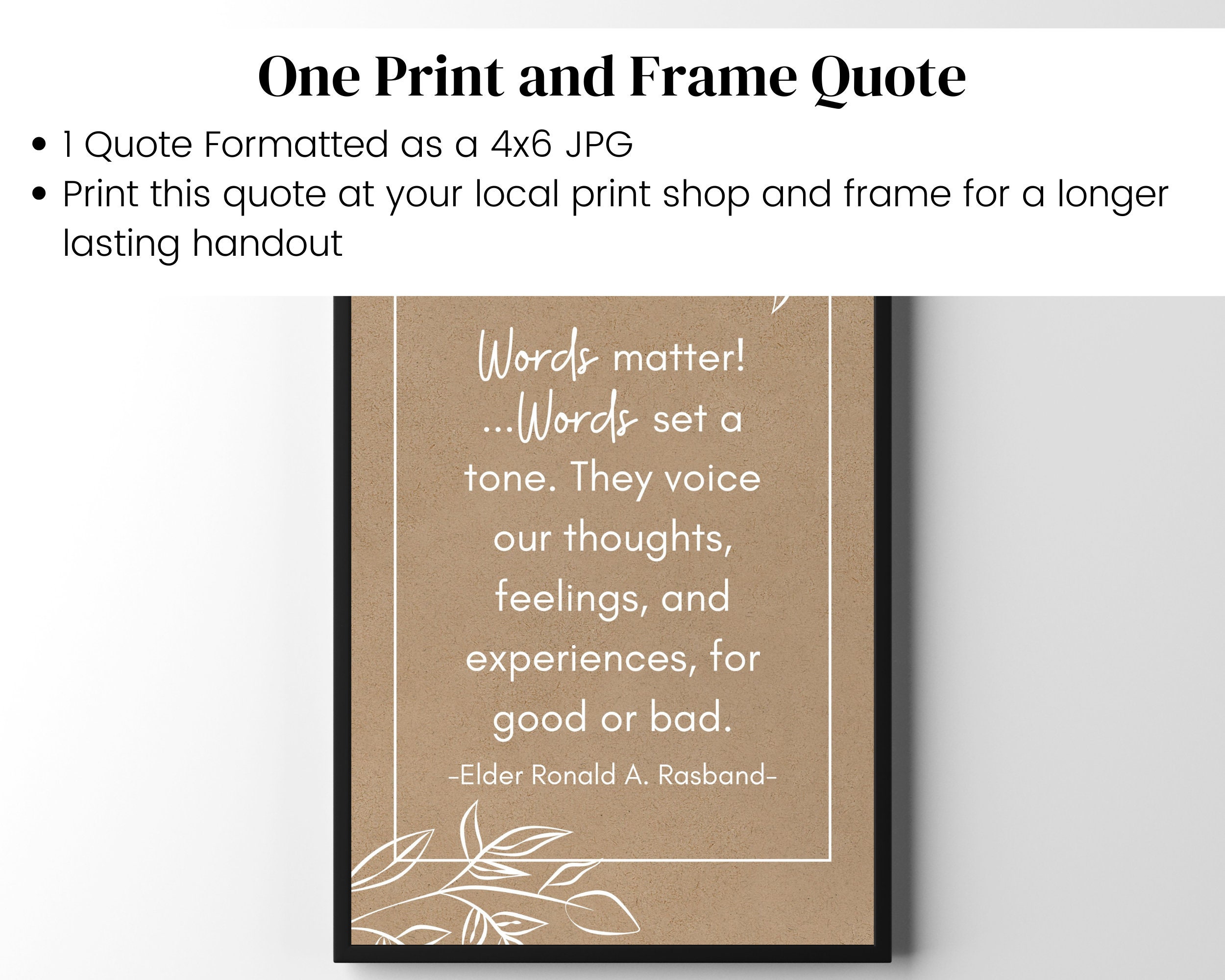 Words Matter- Elder Ronald A. Rasband -LDS April 2024 General ...