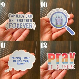 LDS Primary Die Cut Stickers- LDS Primary Gifts- LDS Baptism Gifts ...